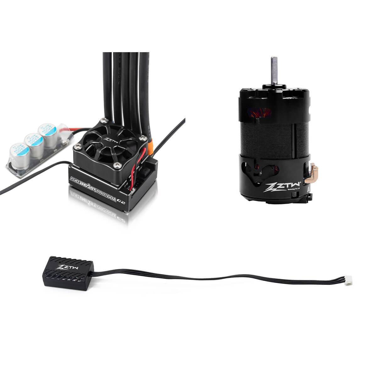 ZTW Beast PRO G2 160A ESC Sensored 3652 Motor Combo For 1/10th Racing