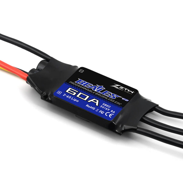 ZTW Beatles G2 60A ESC 2-6S SBEC For RC Airplane Fixed-wing